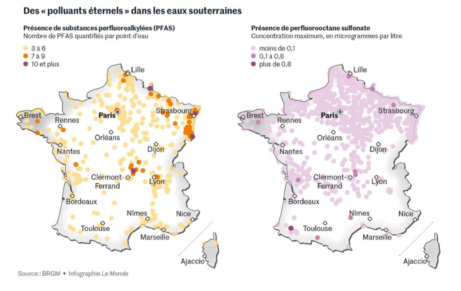 PFAS - Explorez la carte dEurope de la contamination par les - Zoom